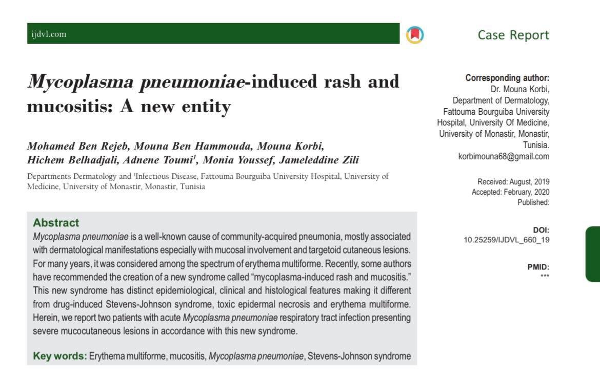 Mycoplasma pneumoniae-induced Rash and Mucositis | HELLO SKIN by หมอผิวหนัง